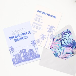 Miami Bachelorette Invitation Template - Etsy