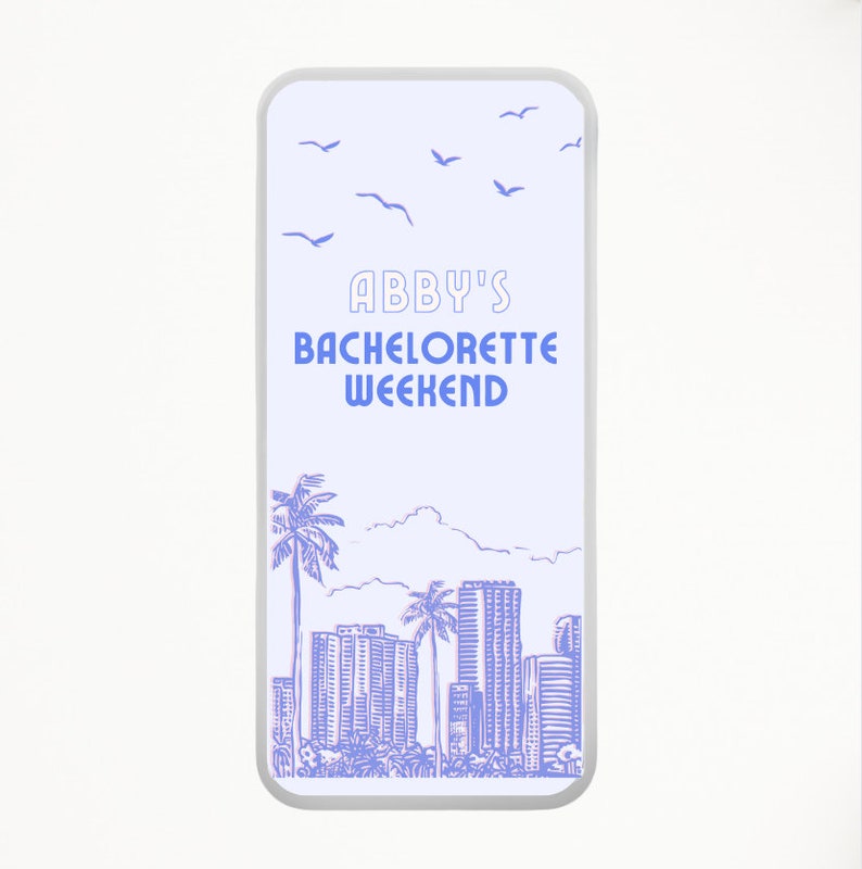 Miami Bachelorette Invitation Template - Etsy