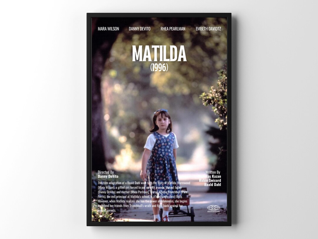 Matilda 1996 Movie Poster - Etsy