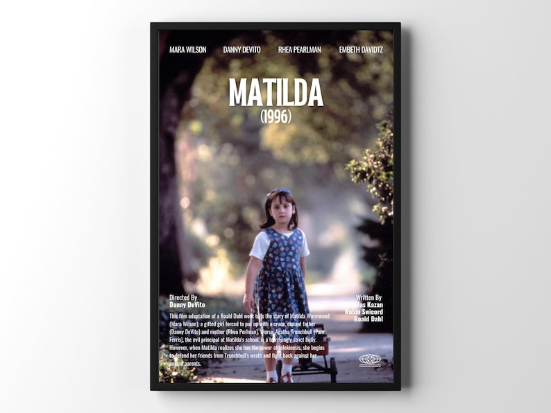 Matilda 1996 Movie Poster - Etsy