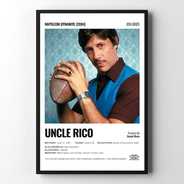 Uncle Rico - Etsy