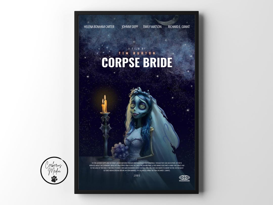 Corpse Bride 2005 Movie Poster Download - Etsy
