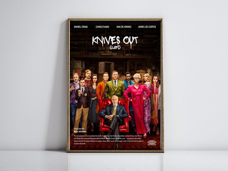 Knives Out 2019 Movie Poster - Etsy