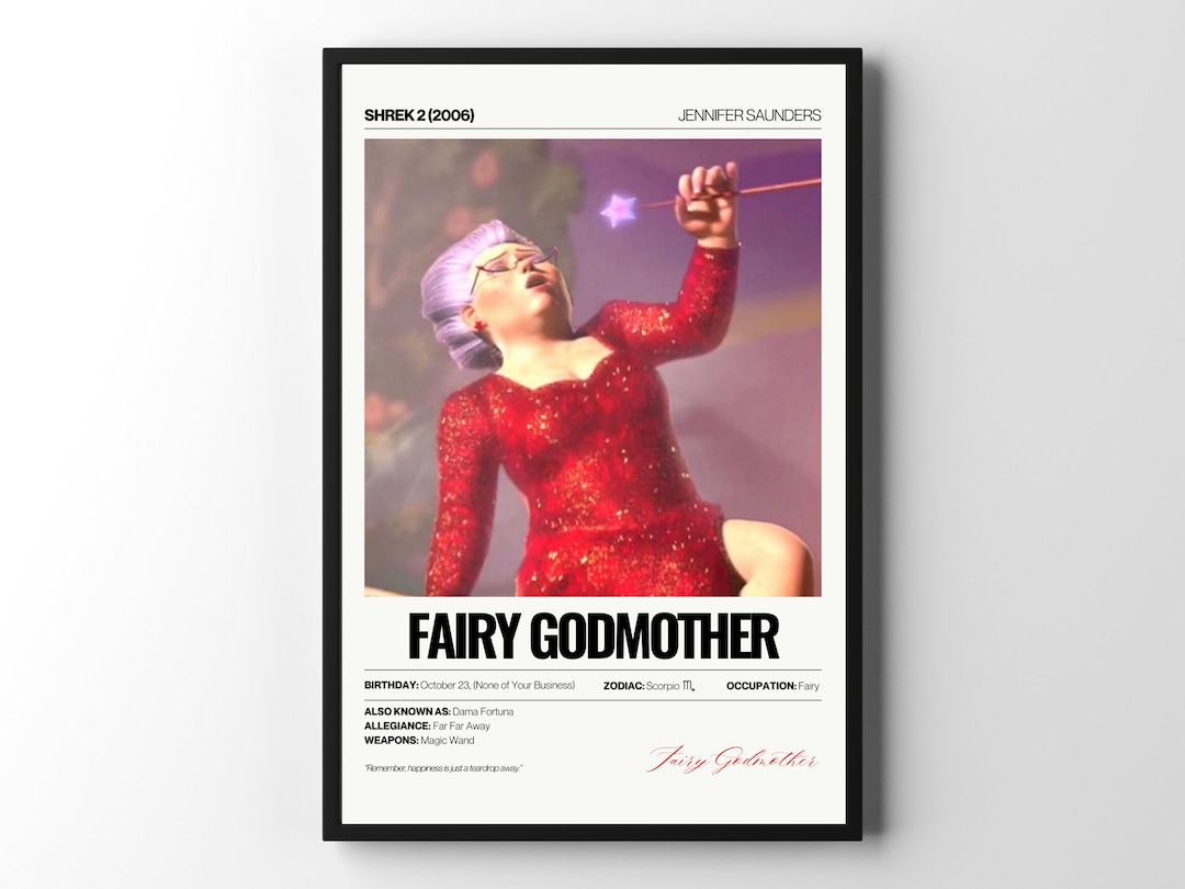 Póster de película Hada madrina Shrek 2 2004 - Etsy México