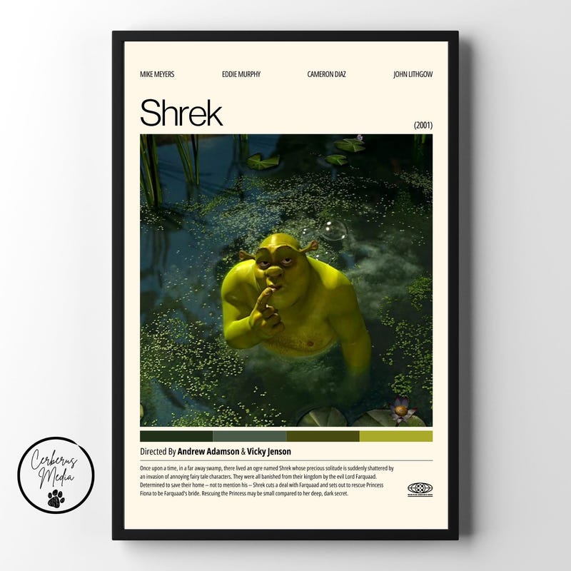Shrek Movie Poster - Etsy