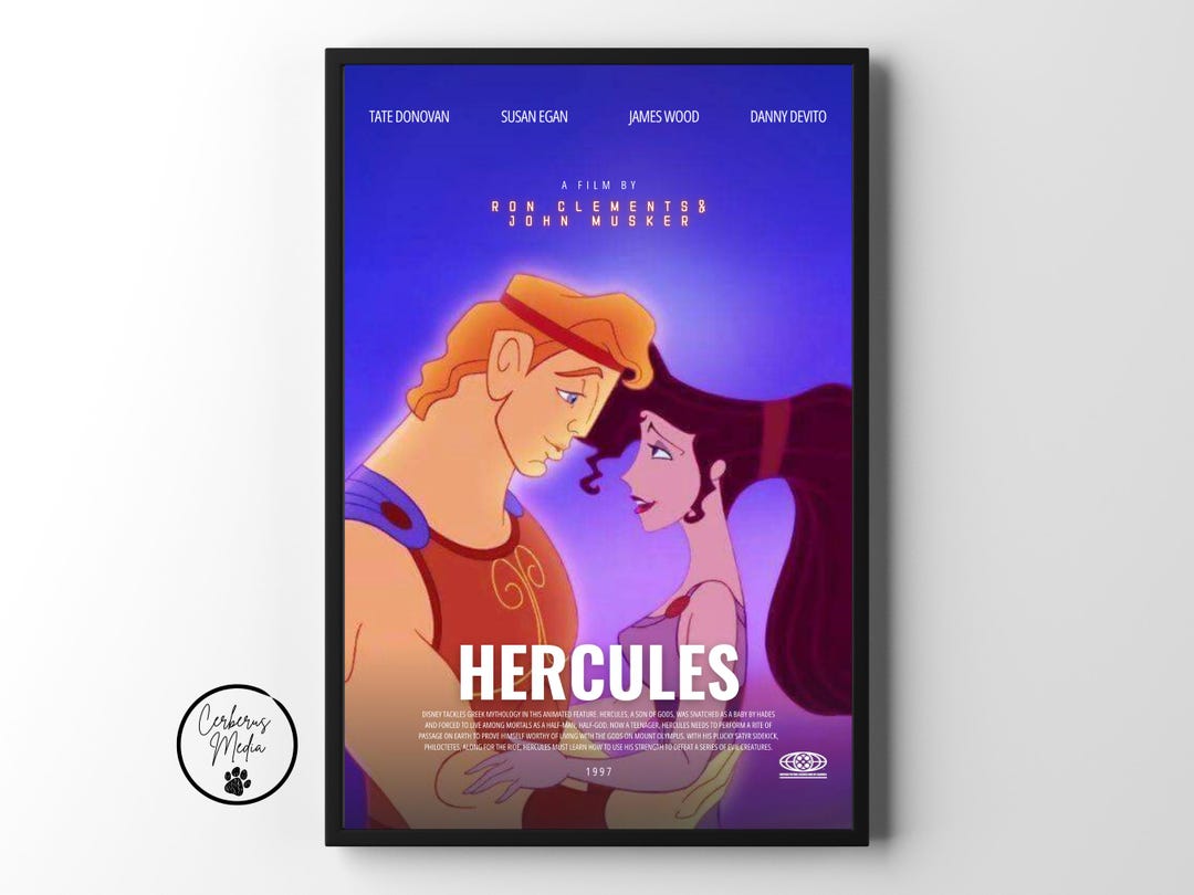Hercules 1997 Movie Poster Download - Etsy