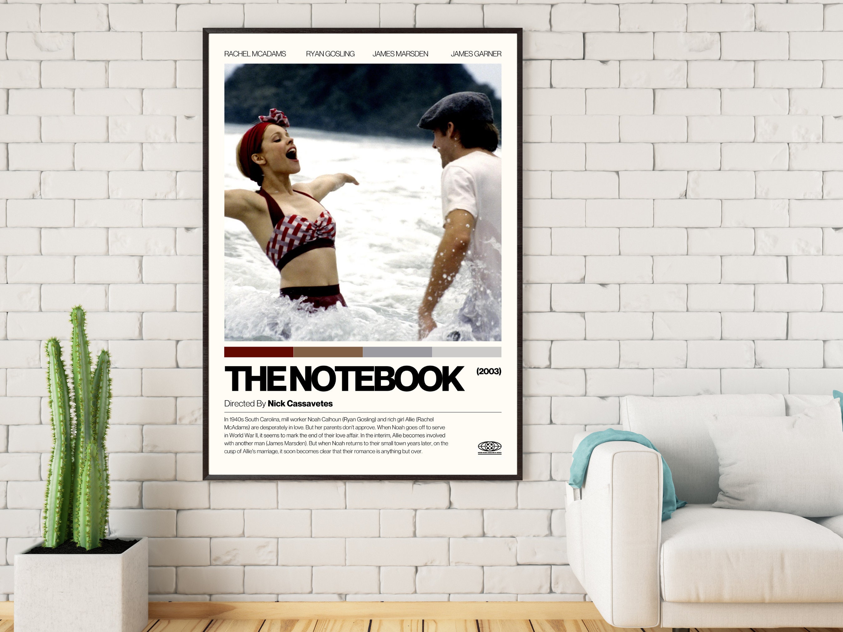 The Notebook 2004 Modern Movie Poster - Etsy