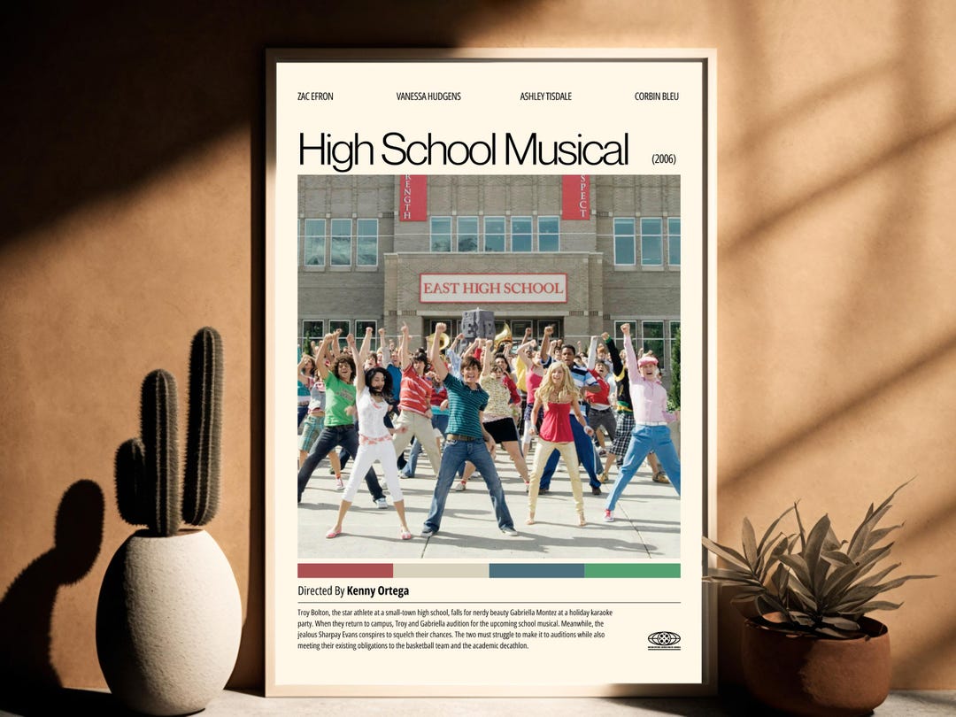 High School Musical 2006 Movie Poster - Etsy