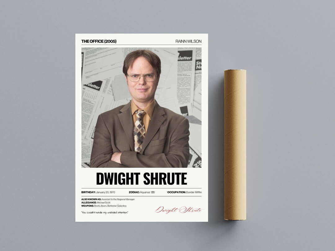 Dwight Shrute the Office Poster - Etsy