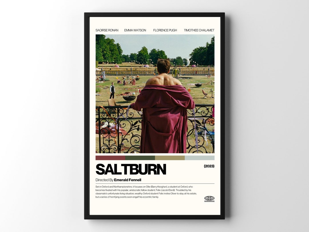 Saltburn 2023 Modern Movie Poster - Etsy