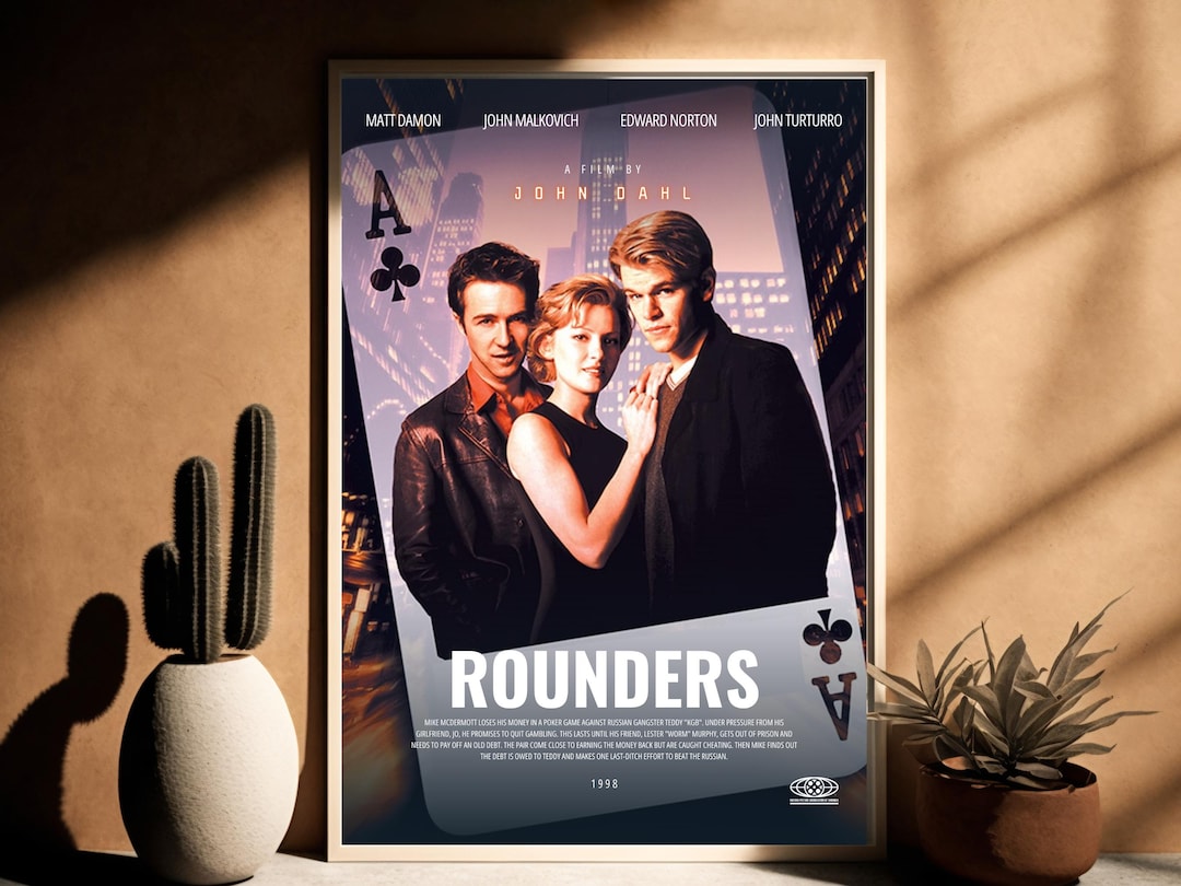 Rounders 1998 Movie Poster - Etsy