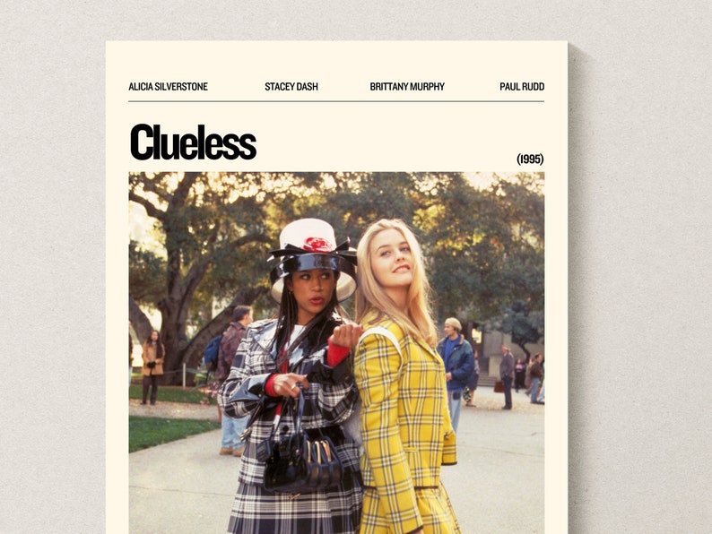 Clueless 1995 Cher & Dionne Movie Poster - Etsy