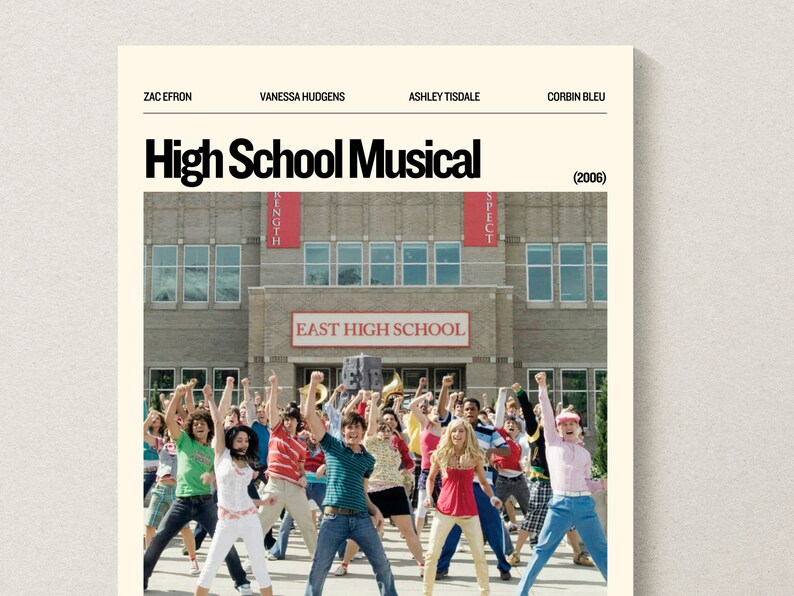 High School Musical 2006 Movie Poster - Etsy