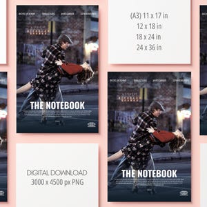 The Notebook 2004 Movie Poster Download - Etsy