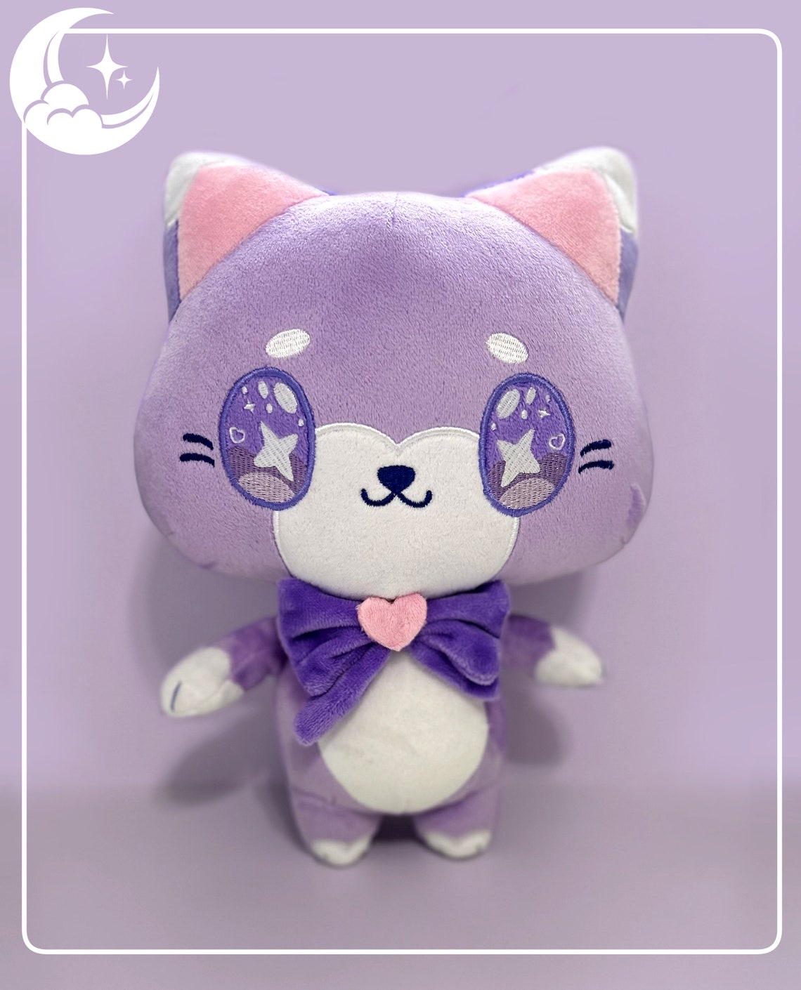 Whisp the Cat Plush! Cute Kawaii Cat Plushie Purple Stuffed Animal - Etsy