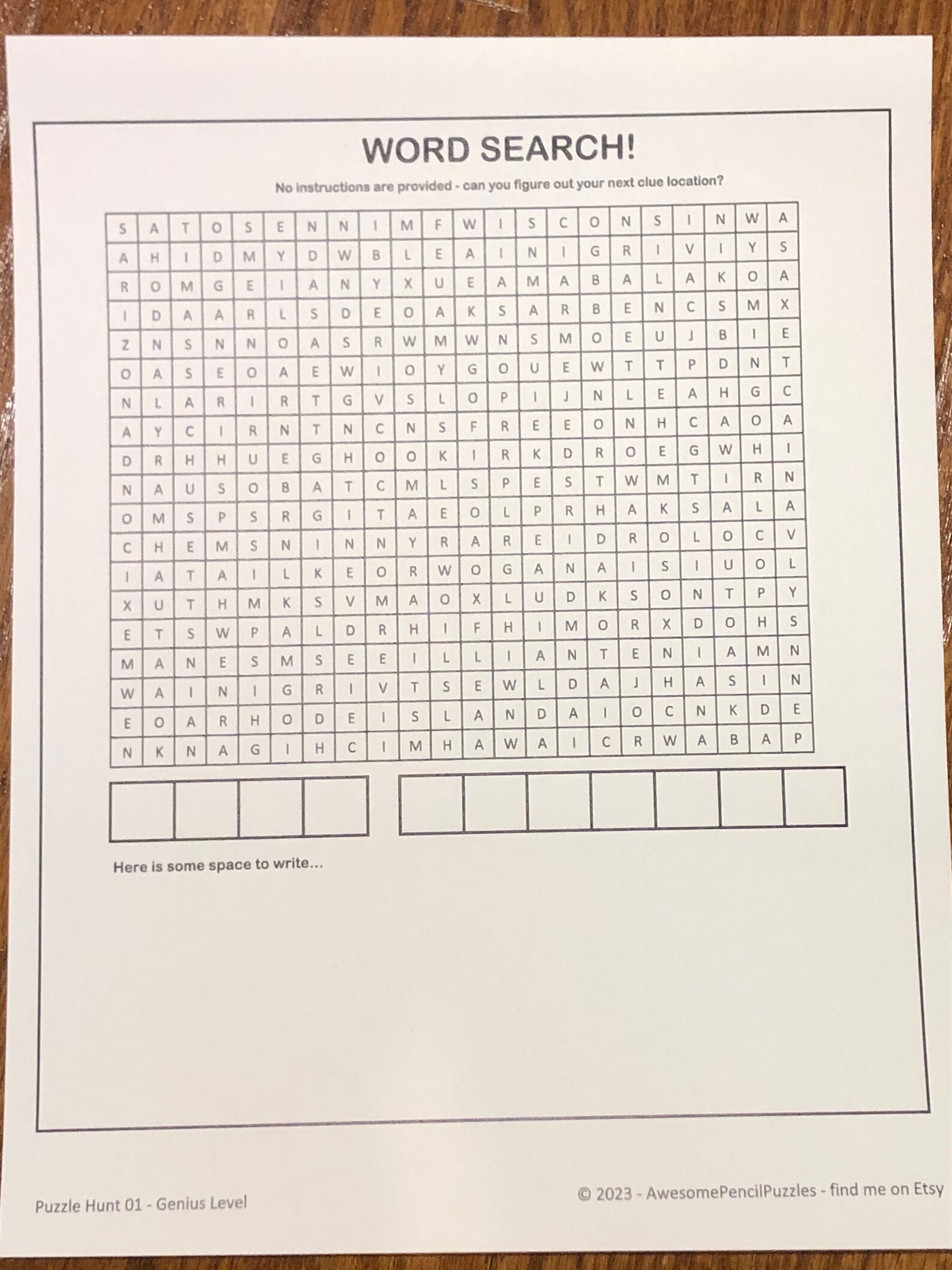 Pencil Puzzle Scavenger Hunt - Etsy