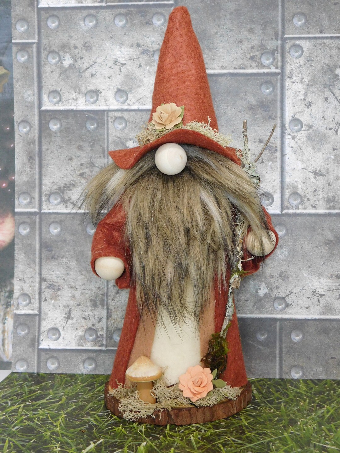 Woodland Wizard Gnome, Wizard Gnome, Rust Wizard, Gnome - Etsy
