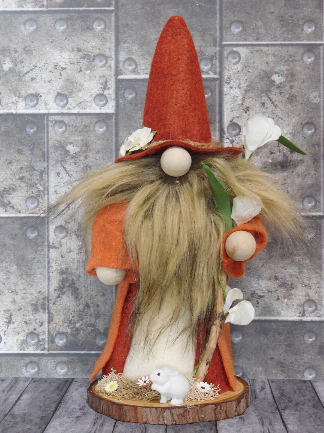 Wizard, Woodland Wizard, Wizard Gnome, Wizard in Rust - Etsy
