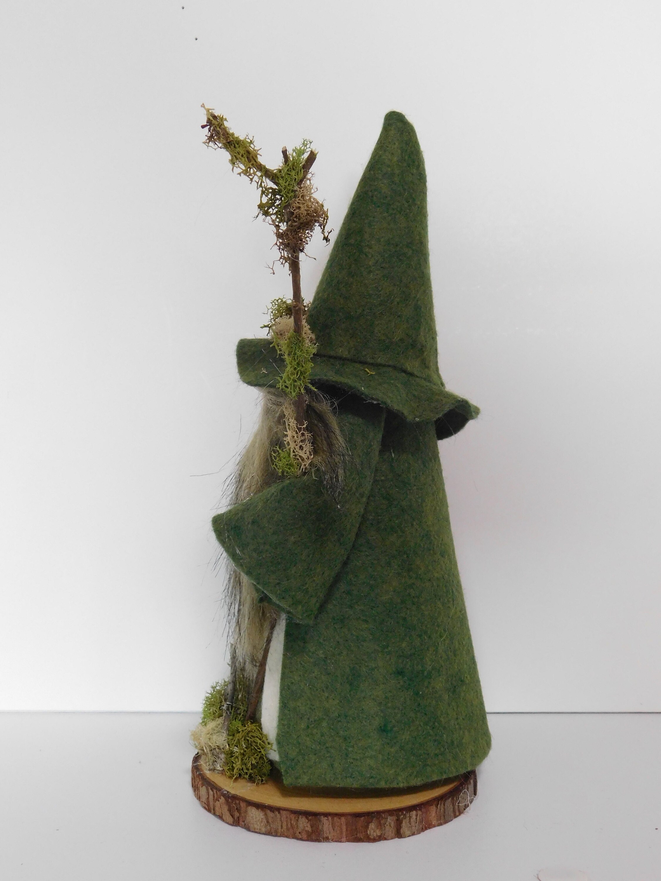 Woodland Wizard Gnome, Wizard Gnome, Green Wizard, Gnome - Etsy