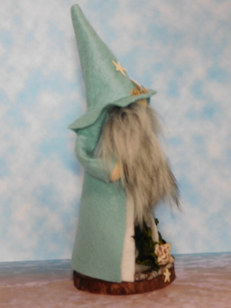 Woodland Wizard Gnome, Wizard Gnome, Turquoise Wizard, Beach Wizard ...