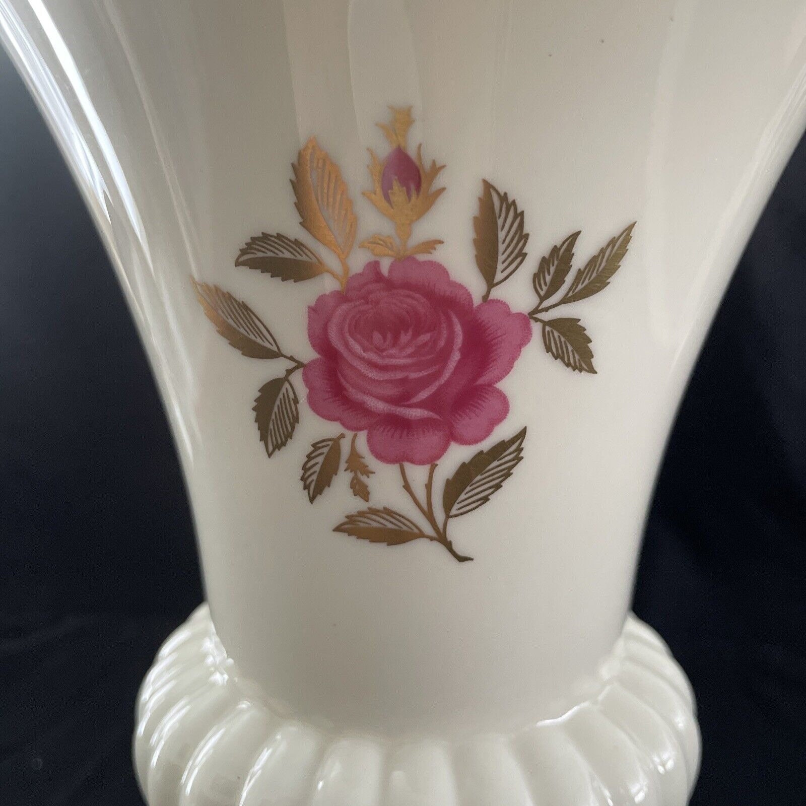 Lenox China Rose Vase 9” Tall Exquisite Condition - Etsy