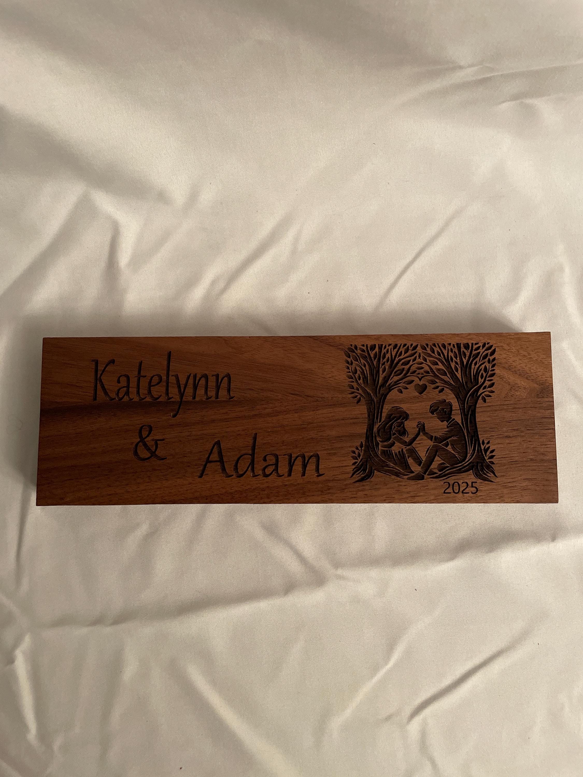 Laser Engraved Hardwood Desk Plaque - Etsy