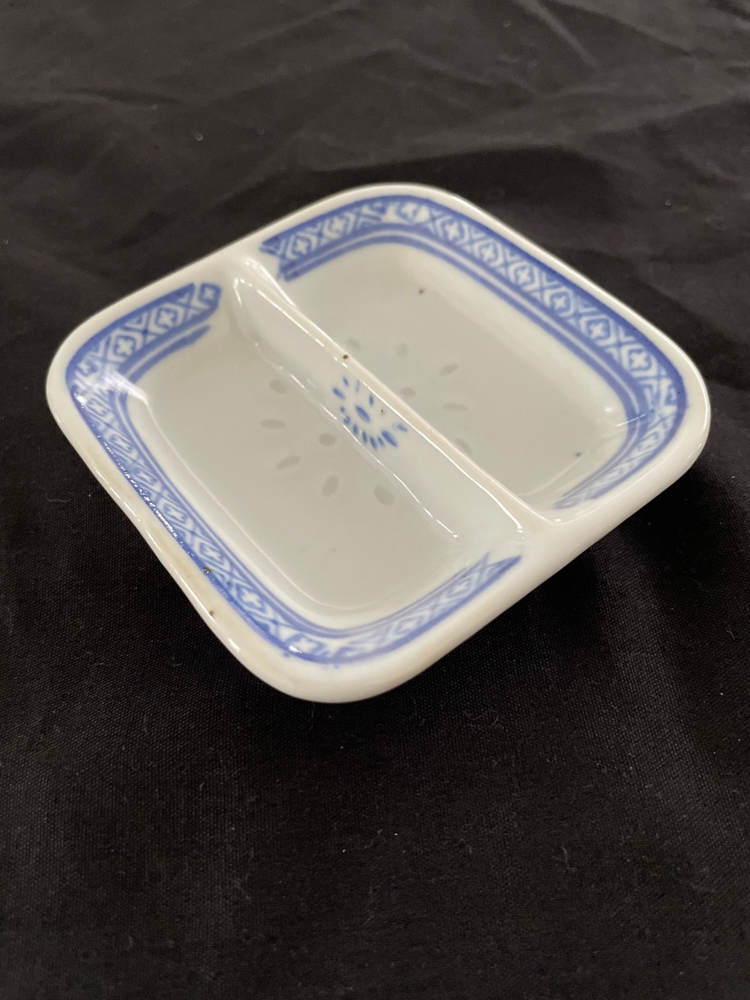 Vintage Chinese Riceware Sauce Divided Dish. 2 Sections, - Etsy