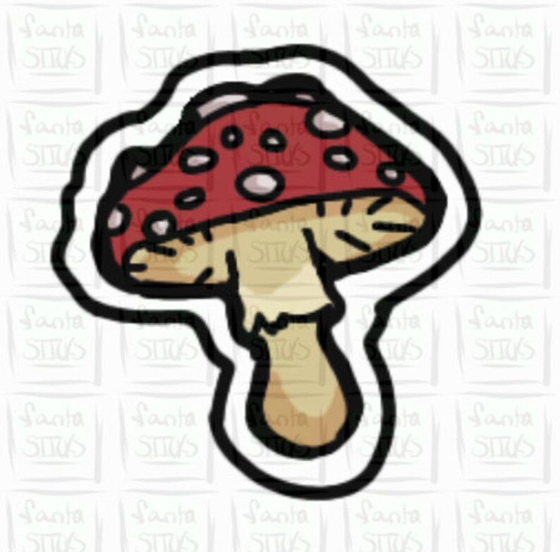 Red Mushroom Sticker - Etsy