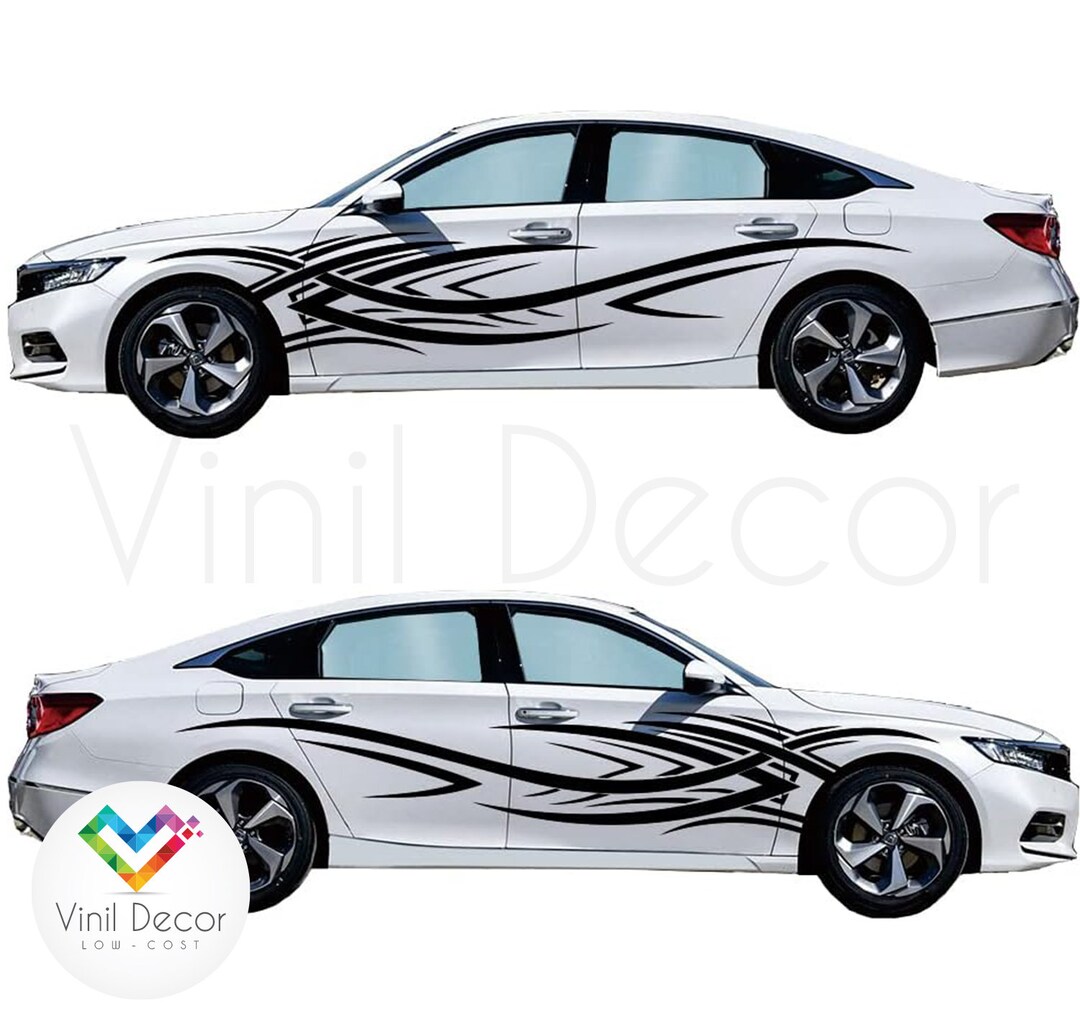 Car Body Side Decals Cool Flame Graphic Stickers - Etsy