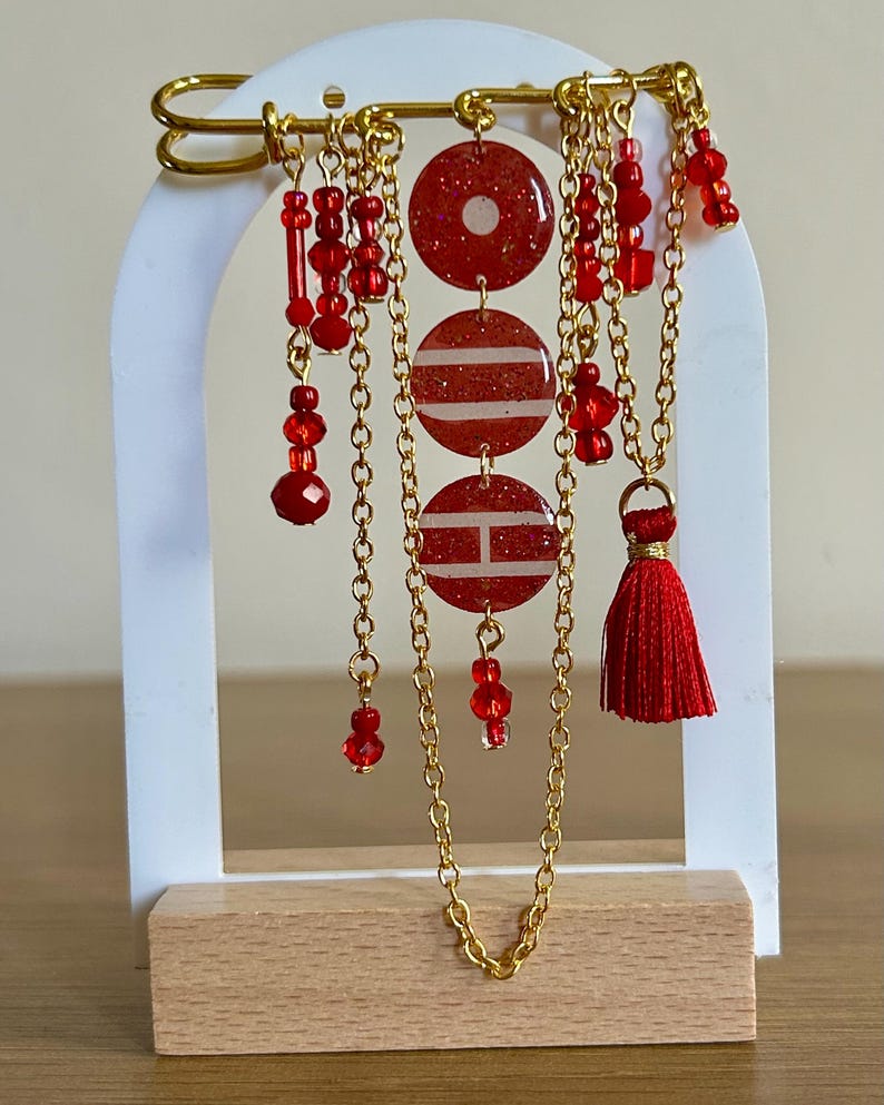 BTS Red & Gold Arirang | Hooligan Themed Brooch Decorative Safety Pin ...