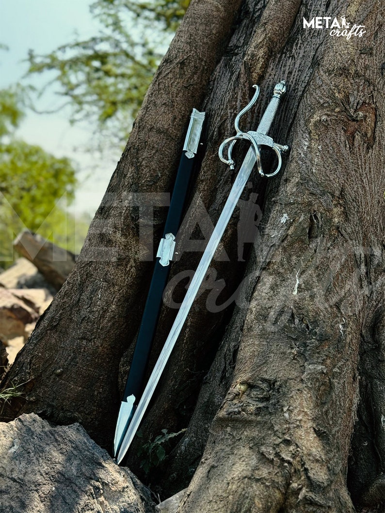 Mask Of Zorro Sword Replica With Scabbard Fantasy Rapier Sword Unique Present For Groomsman
