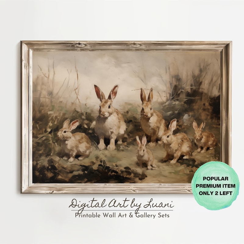 Bunny Wall Art - Etsy