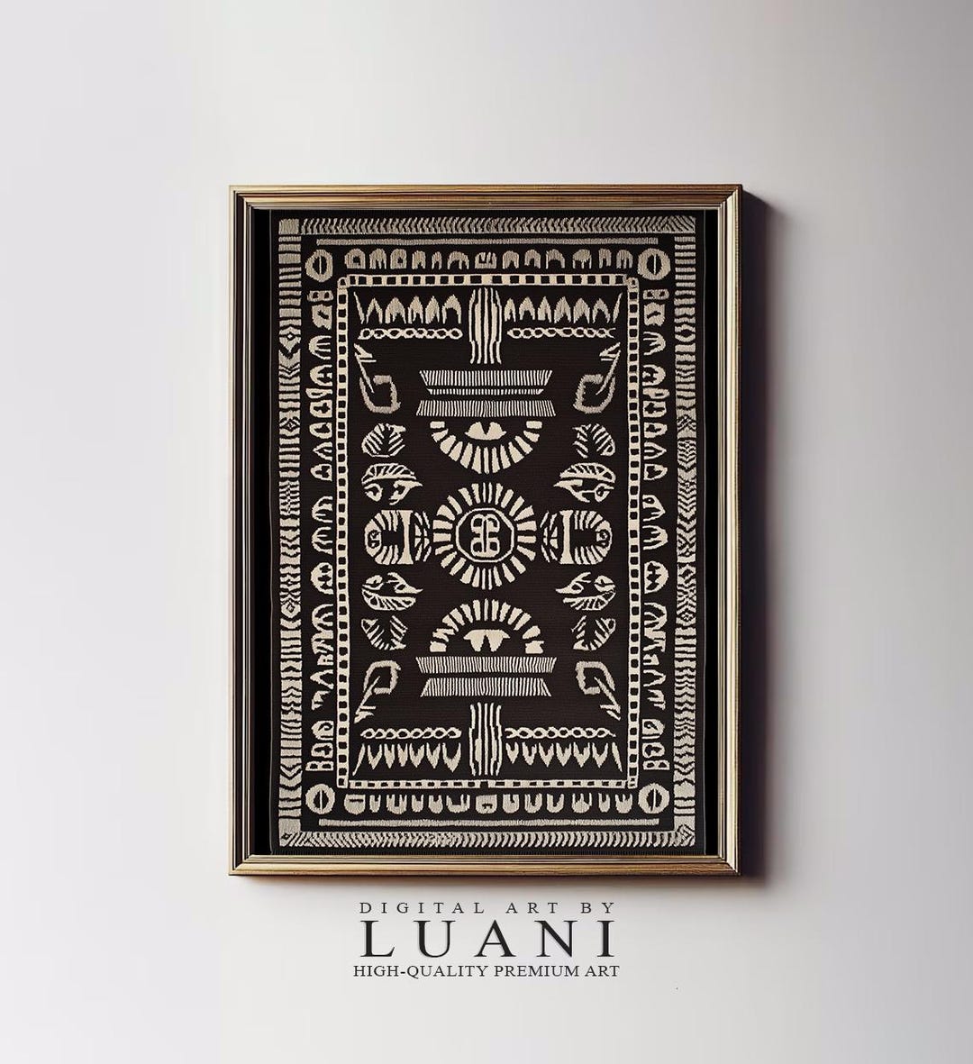 Polynesian Tapa Cloth Design Printable Art Digital Art by Luani Ethnic ...