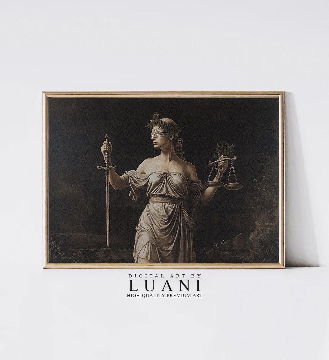 Lady Justice Print: Vintage Legal Office Decor (digital Download) - Etsy