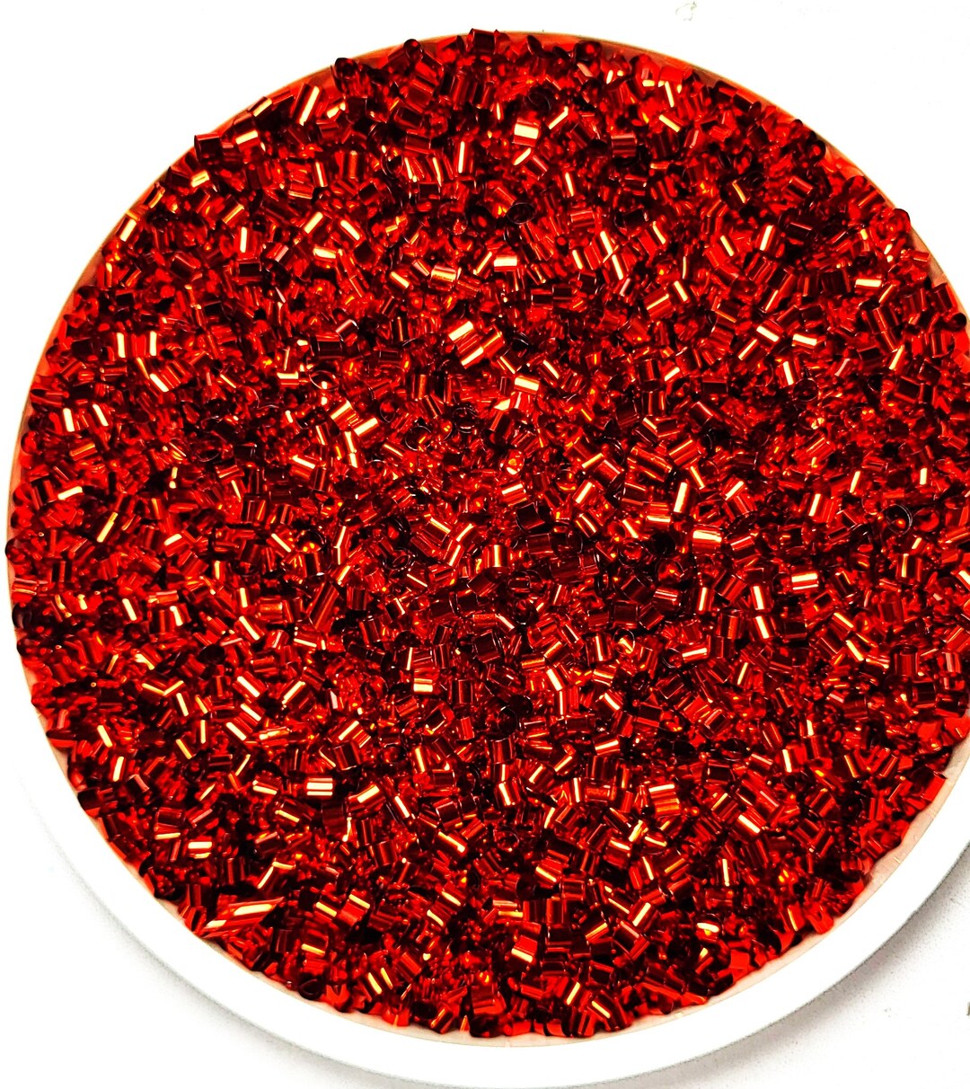 Red Metalic Crispy Bingsu Beads, Straw Beads,3d Glitter, Slime Supply ...