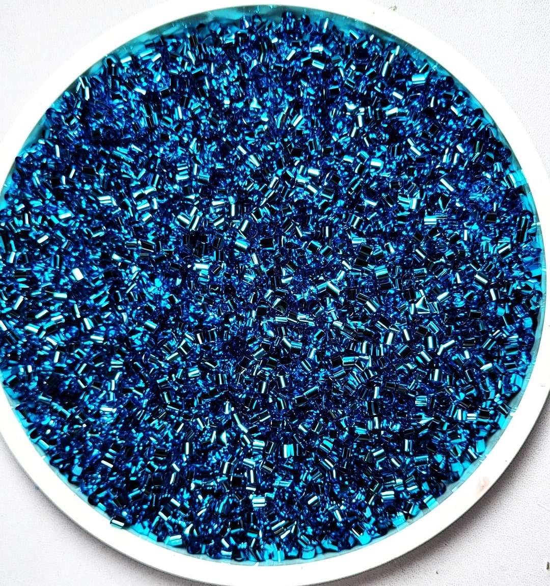 Light-blue Metalic Crispy Bingsu Beads, Straw Beads,3d Glitter, Slime ...