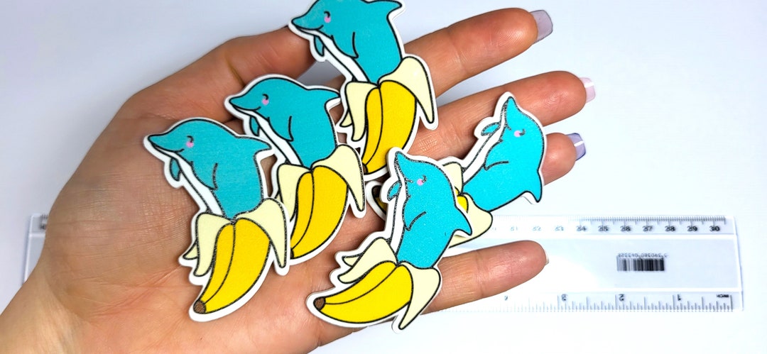 Stickers Foam Cute Dolphin Self-adhesive (pack of 5) Perfect for Kids ...