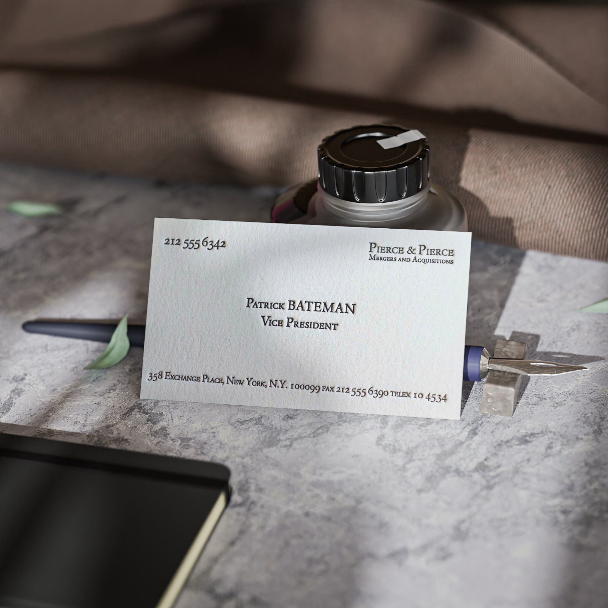 Patrick Bateman American Psycho Prop Business Cards - Etsy