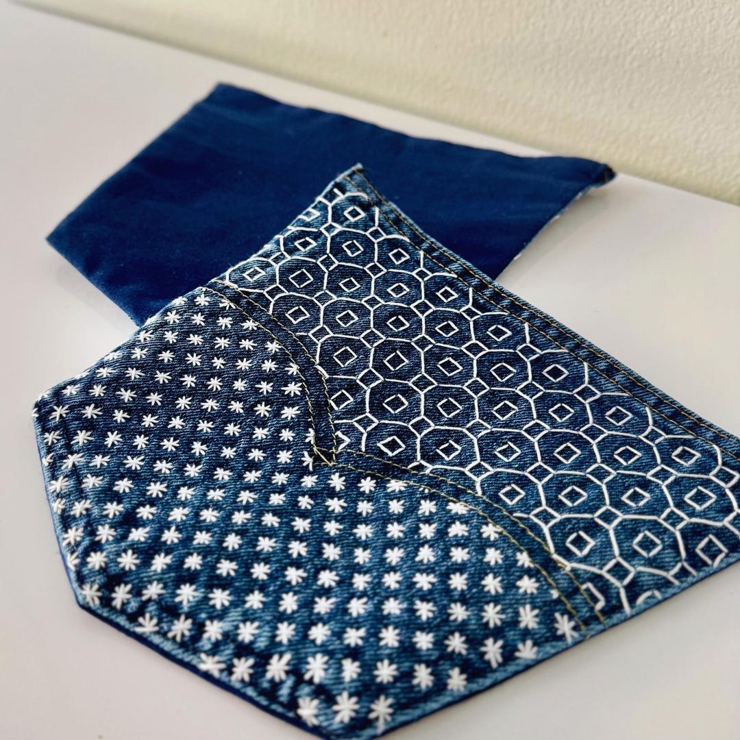 Sashiko Denim Pockets, Redy-to-use Ayacolour Boro Jeans Rice X Coins ...