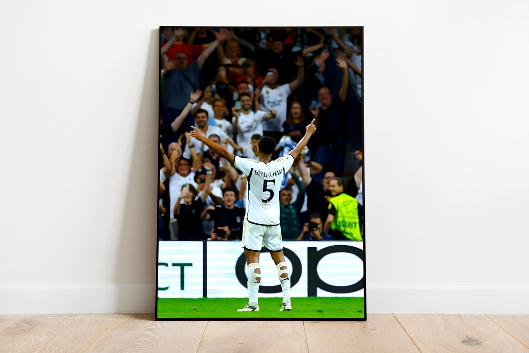 Iconic Bellingham Poster, Jude Bellingham 4K Printable Poster, Real ...