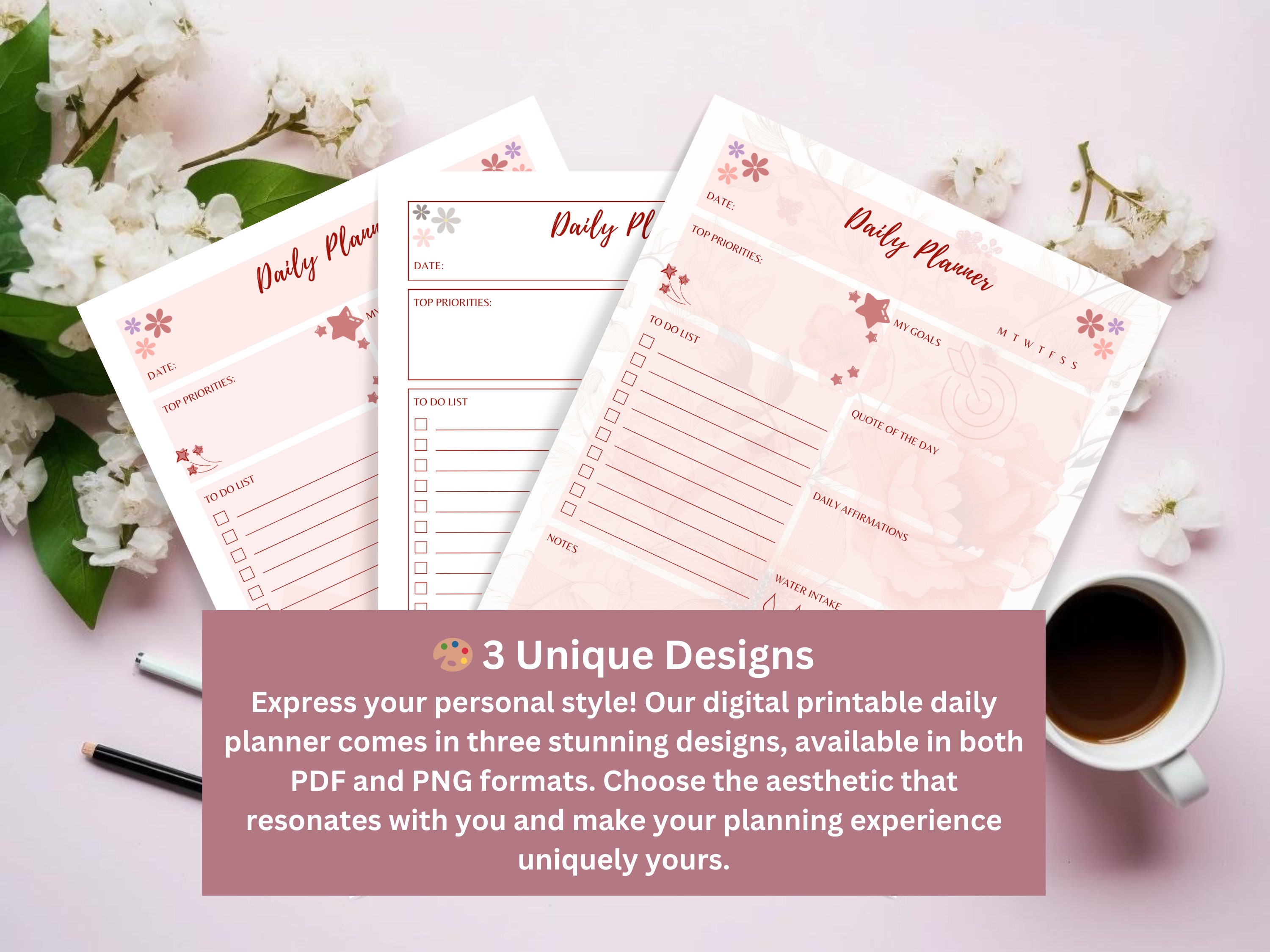 Digital Personal Daily Planner Bundle Printable Template Personal Daily ...