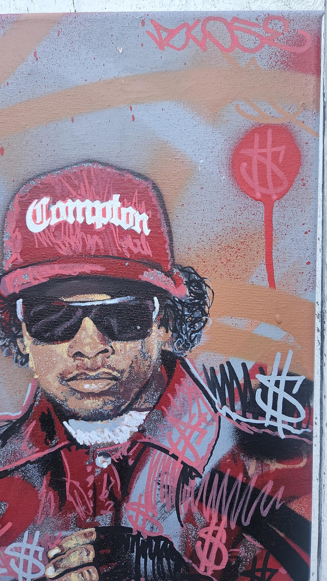 Eazy E Graffiti Art: Hand-painted Hip Hop Portrait on Canvas (11x14) - Etsy
