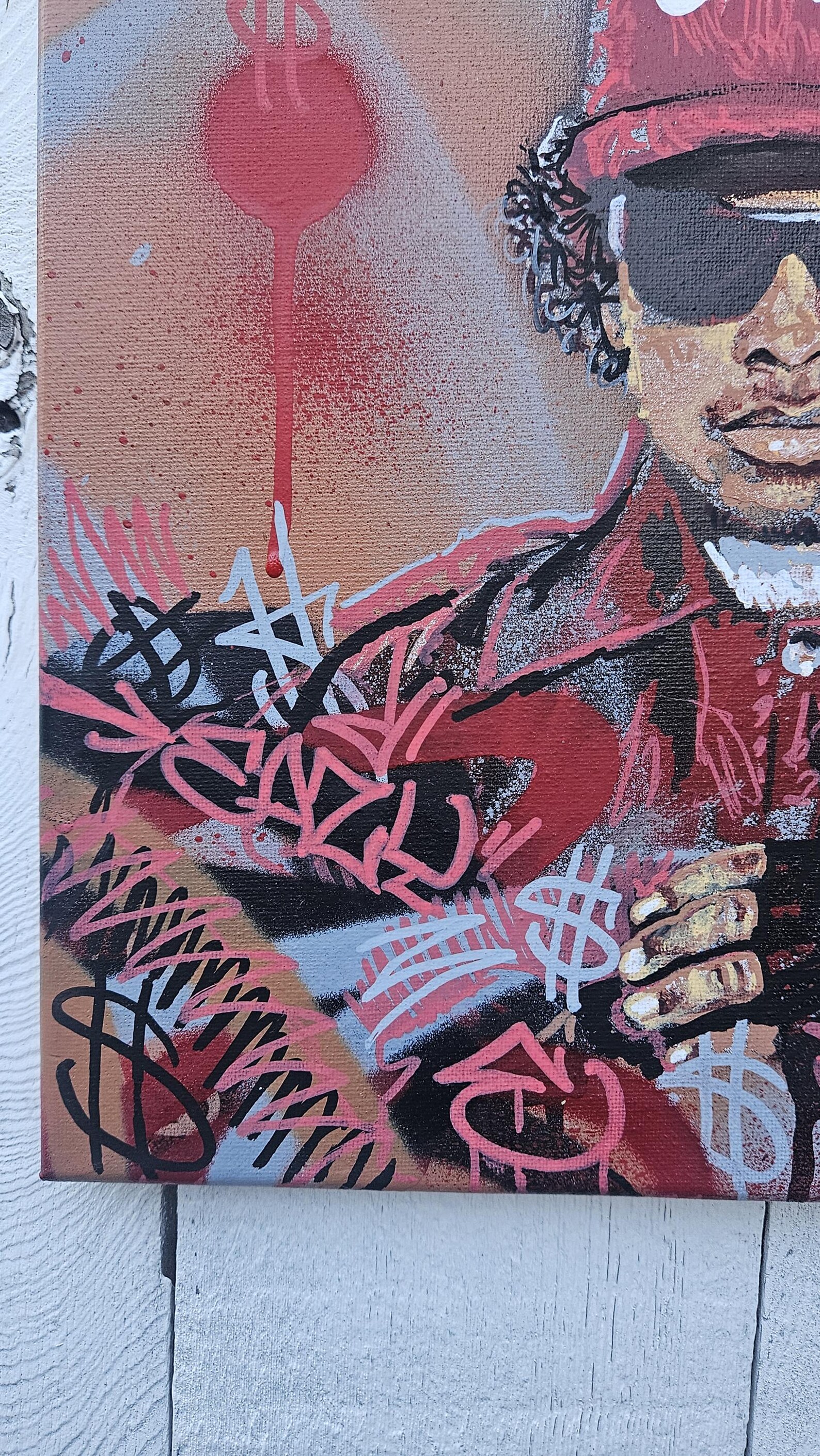 Eazy E Original Wall Art Hand Painted Portrait Graffiti Style Hip Hop ...