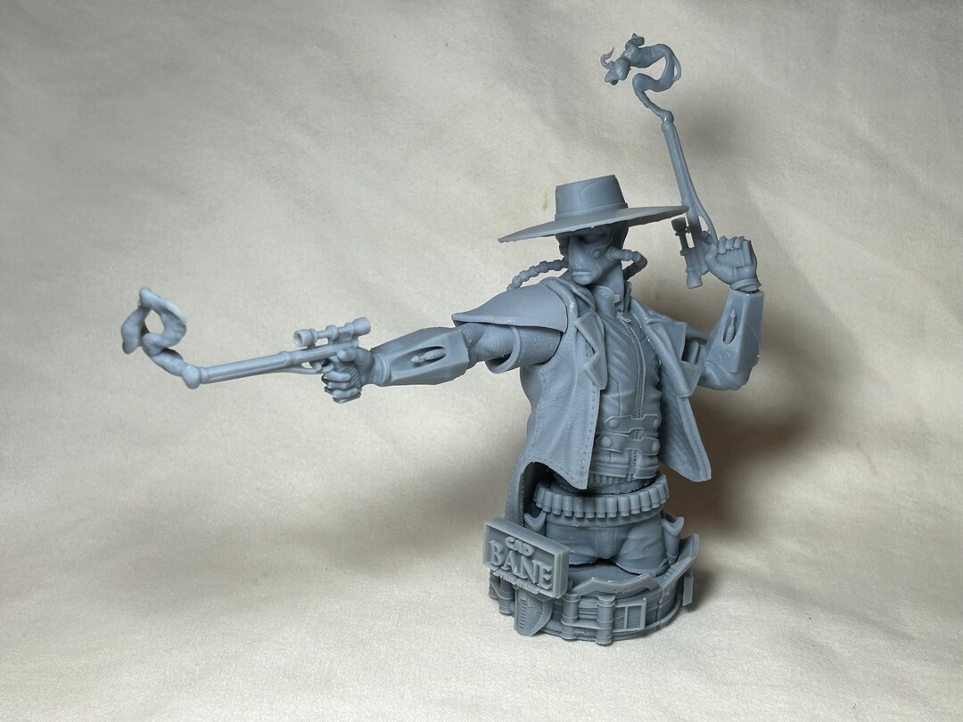 Star Wars Statue High Detail - Cad Bane - 3D Printed - Paintable - Etsy