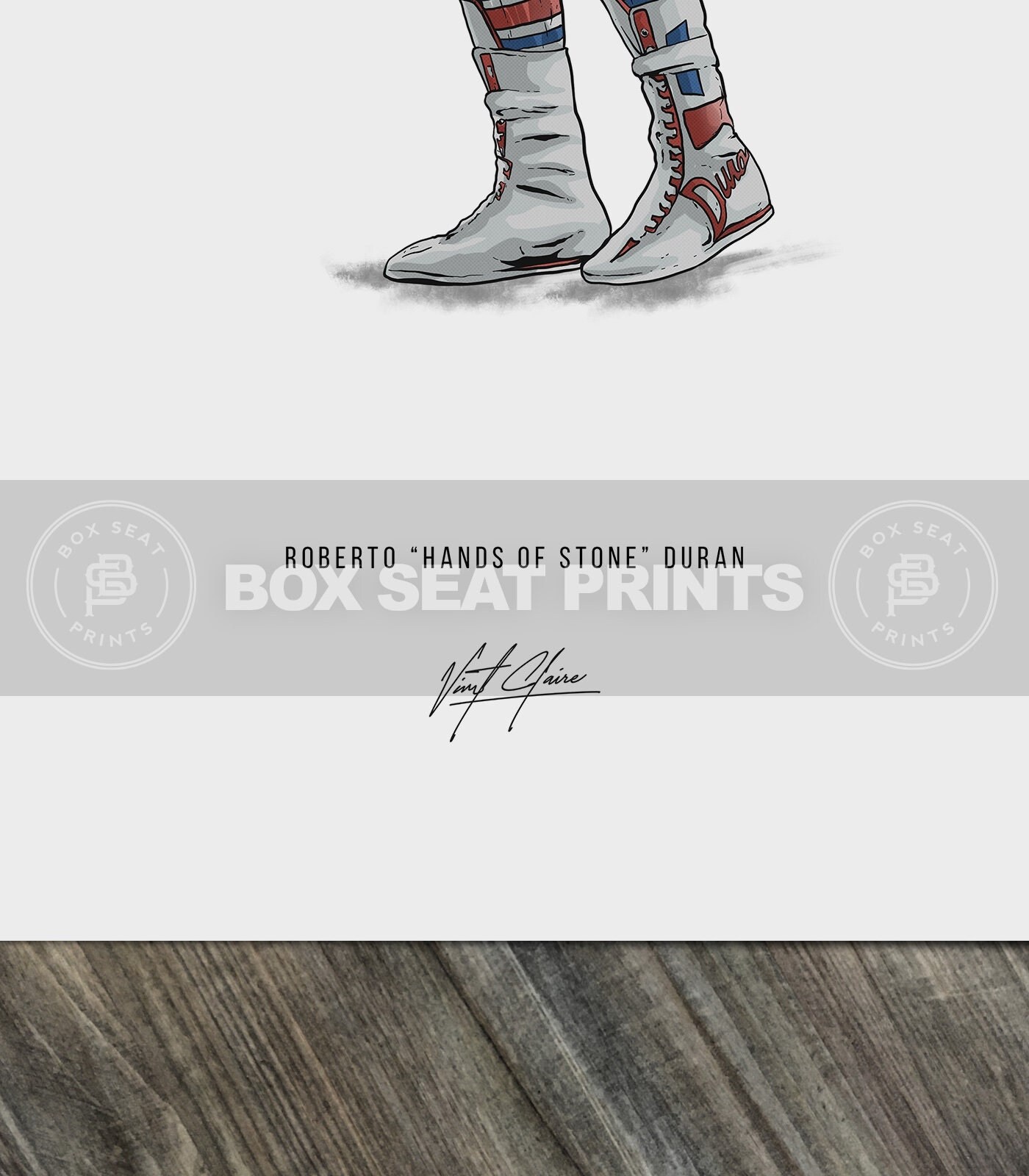 Roberto Duran Boxing Art Illustrated Print Poster, Roberto Hands of ...