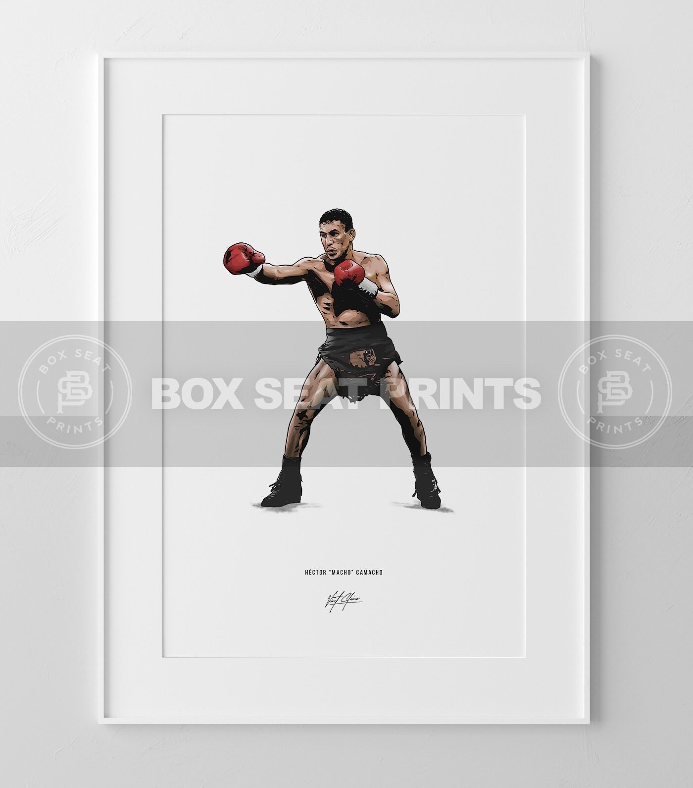 Hector Camacho Boxing Art Illustrated Print Poster, Hector Macho ...