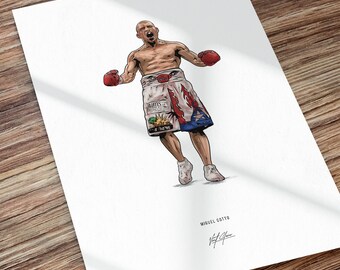 Miguel Cotto Poster Boxing Illustrated Art Print - Etsy