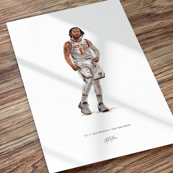 Jalen Brunson Art - Etsy