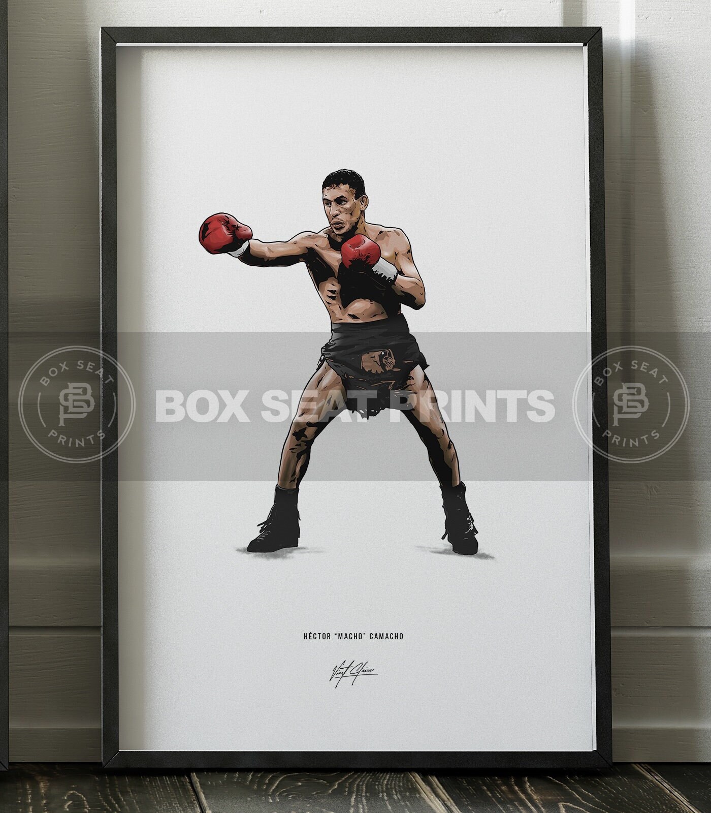 Hector Camacho Boxing Art Illustrated Print Poster, Hector Macho ...