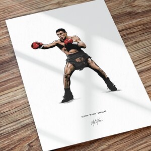 Hector Camacho Boxing Art Illustrated Print Poster, Hector Macho ...